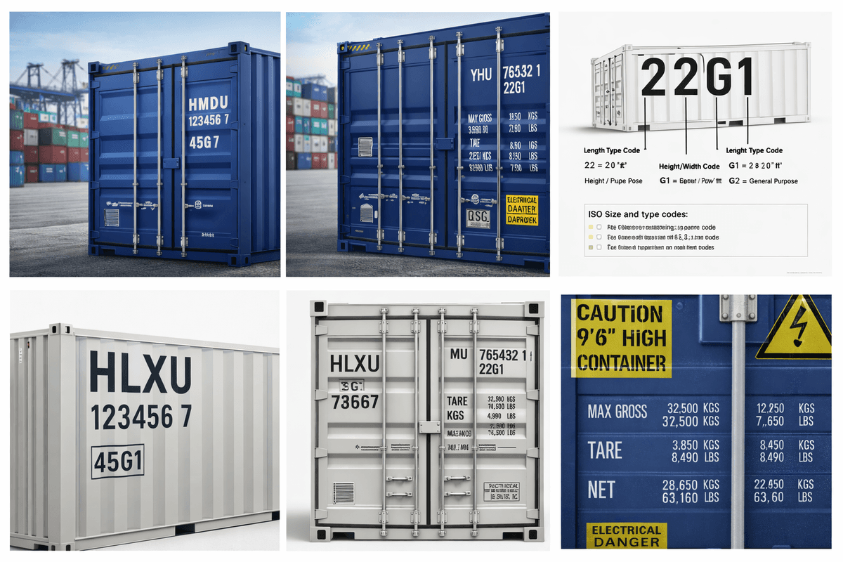 Container-Beschriftung – Markierungen & Codes | Frachtportal